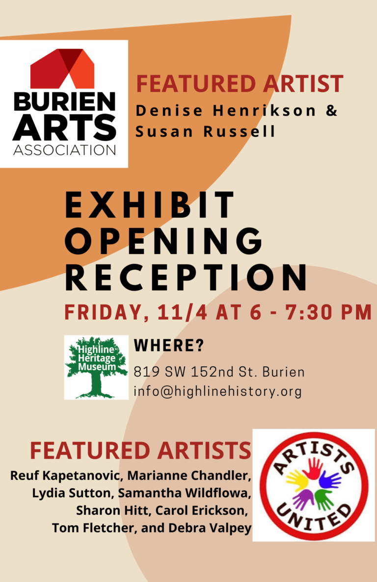 Exhibit Opening Reception - Highline Heritage Museum